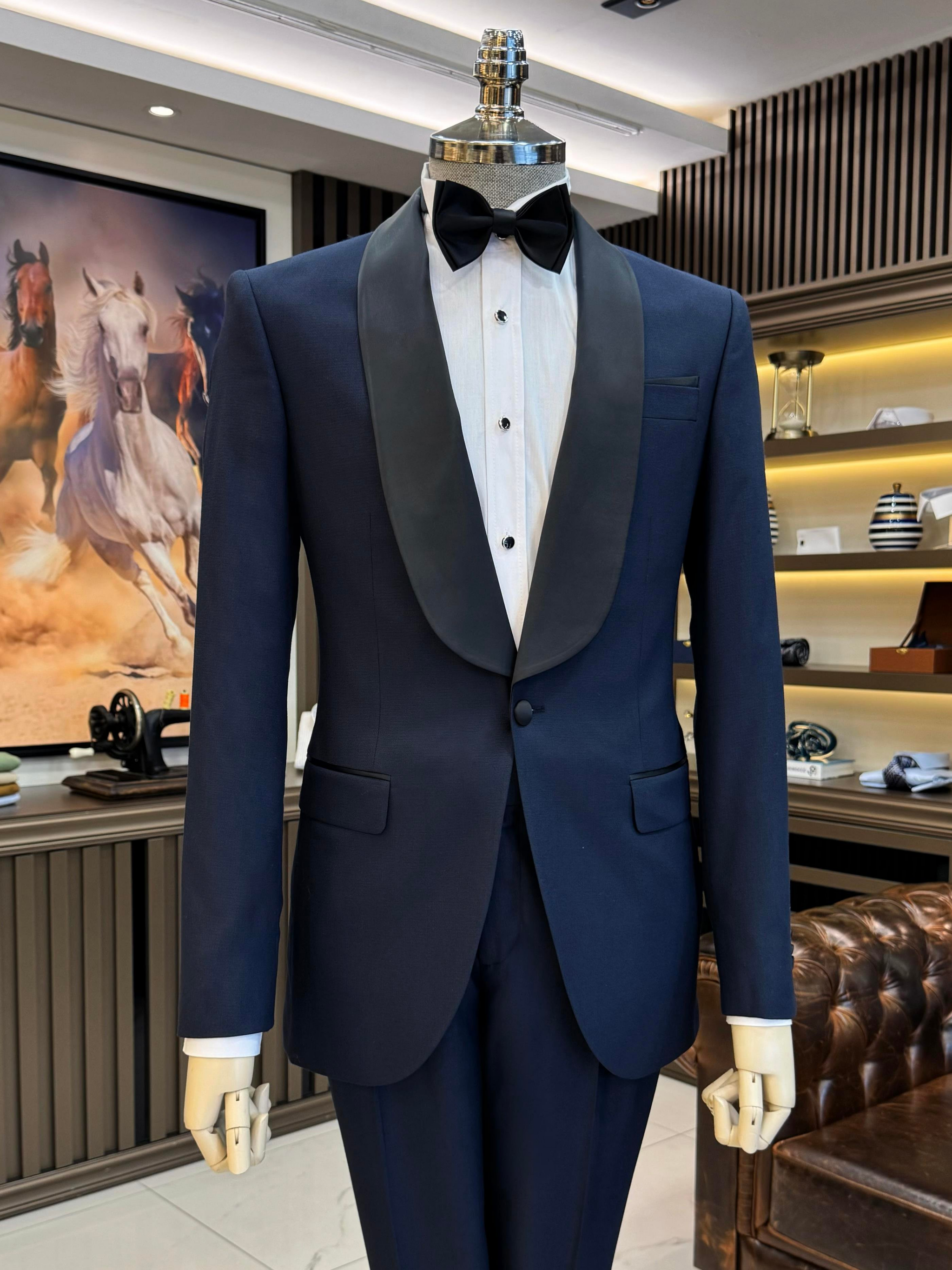 Navy Tuxedo Double Breasted 2-Piece | VIOSSI