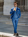 Blue Slim-Fit Suit 3-Piece