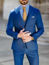 Blue Slim-Fit Suit 3-Piece