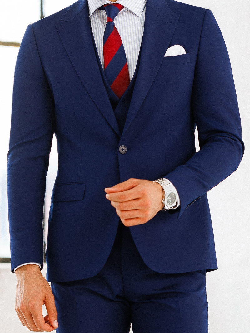 Navy Slim-Fit Suit 3-Piece