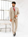 Beige Slim-Fit Suit 3-Piece