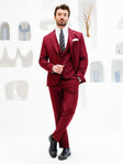 Bordeaux Slim-Fit Suit 3-Piece