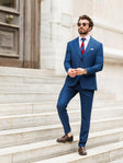 Blue Slim-Fit Suit 3-Piece
